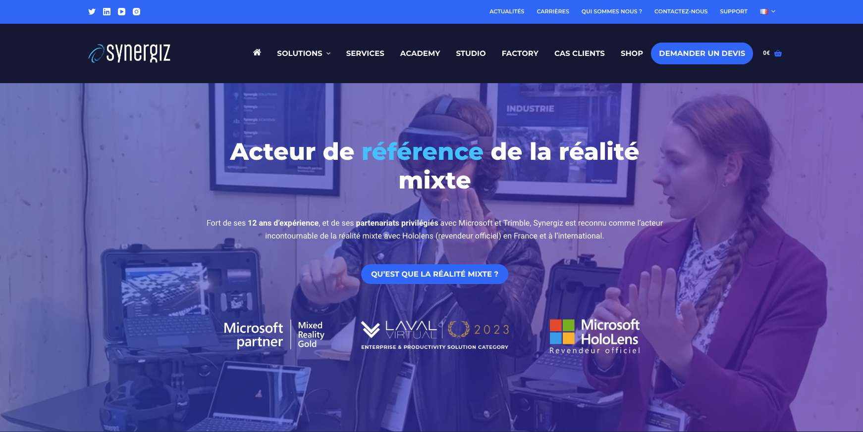 Réalité Mixte / Réalité Augmentée avec Synergiz