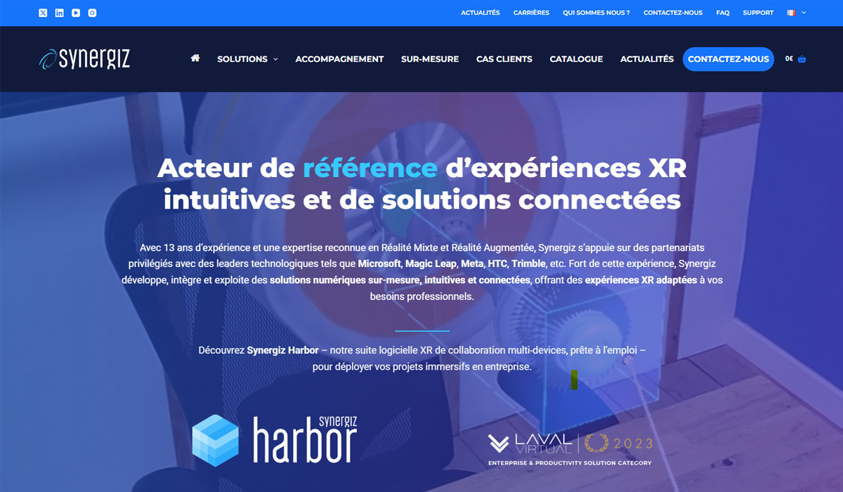 Expériences XR intuitives et connectées avec Synergiz
